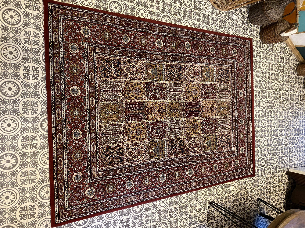 Extra Large Red Rug For hire | Rock The Day | prop hire – Rock the Day