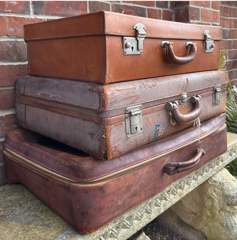 old fashioned suitcases