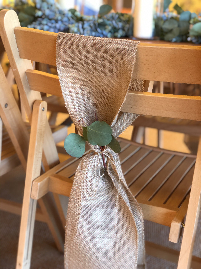 Hessian Sash for hire | Prop Hire Essex | Event Styling London – Rock ...