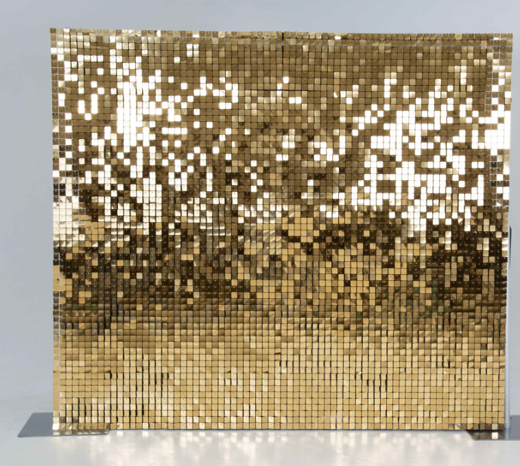 Gold shimmer backdrop for hire|Wedding and event prop hire – Rock the Day