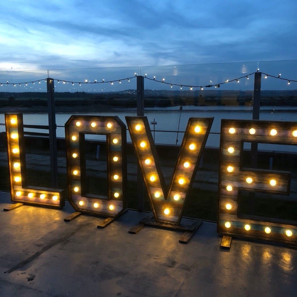 rustic wedding letters